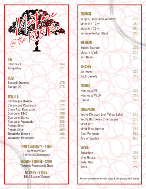 MENUS - VENTANAS Restaurant & Lounge